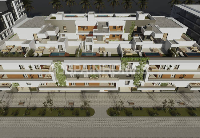 Lägenheter med Stora Terrasser och Hållbar Design i Marbella