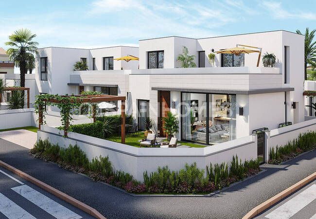 Moderne freistehende Villen mit Pool in Pilar de la Horadada
