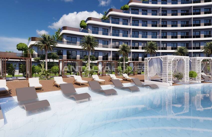 Unique Design Apartments with Private Pool in Antalya Altintas