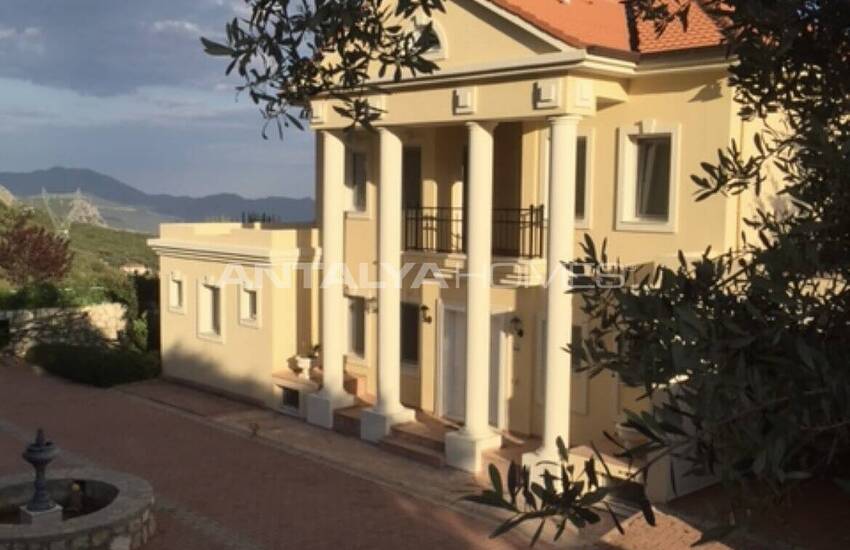 Mansion-Like House with Meis Island Views in Antalya Kas