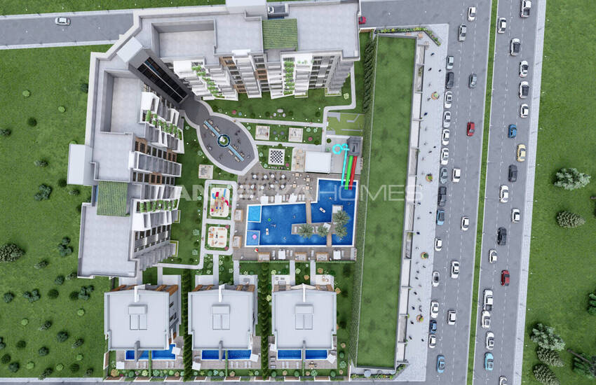 Neubauwohnungen in Flughafennähe in Antalya Altintas