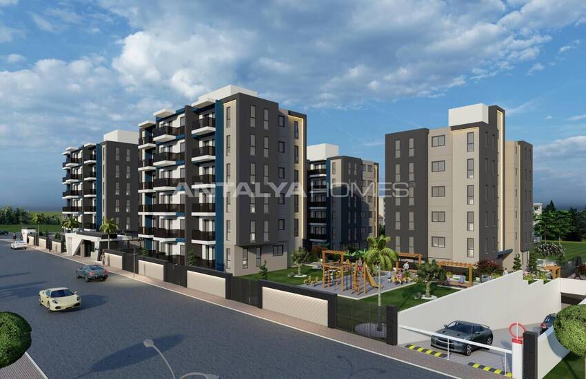Apartments in Antalya Complex with Rich Amenities