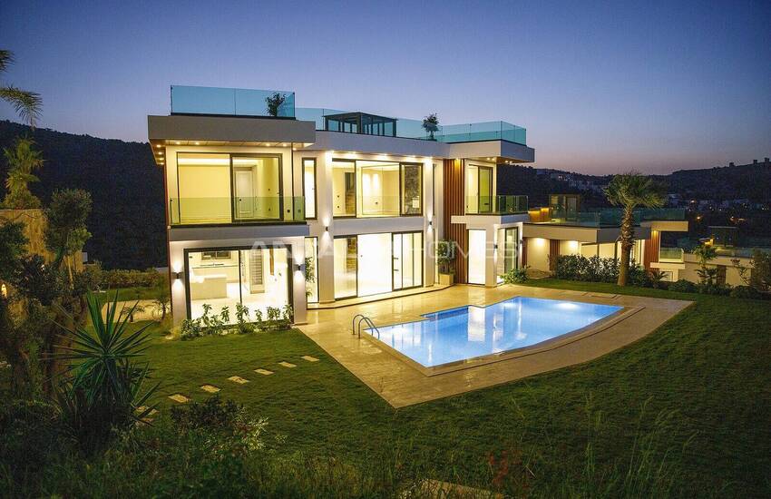Luxus freistehende Meer und Naturblick Villen in Bodrum