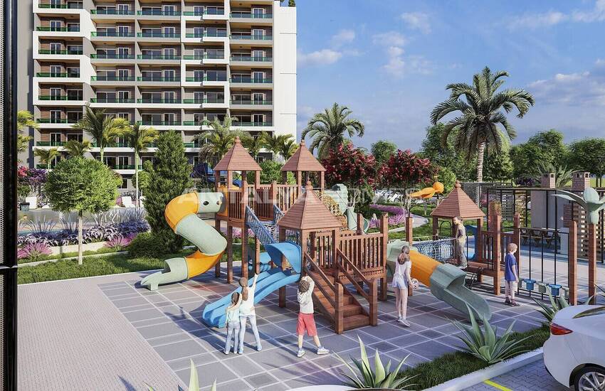 Flats in a Rich Featured Complex for Sale in Mersin Mezitli