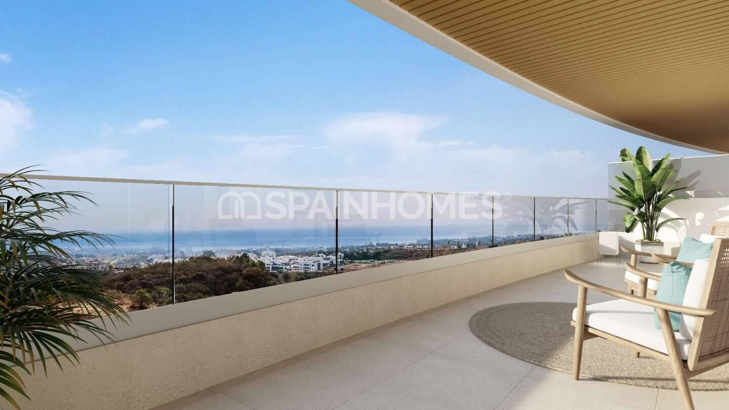 Panoramic View Apartments with Generous Terraces in Estepona