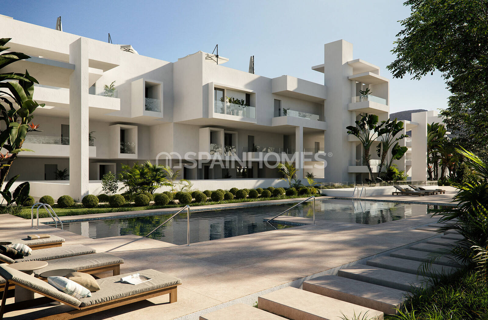 Stylish Flats in a Complex with Pool in Casares