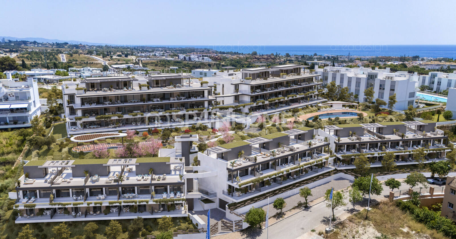 Golf Flats in a Complex with Swimming Pool in Estepona Malaga