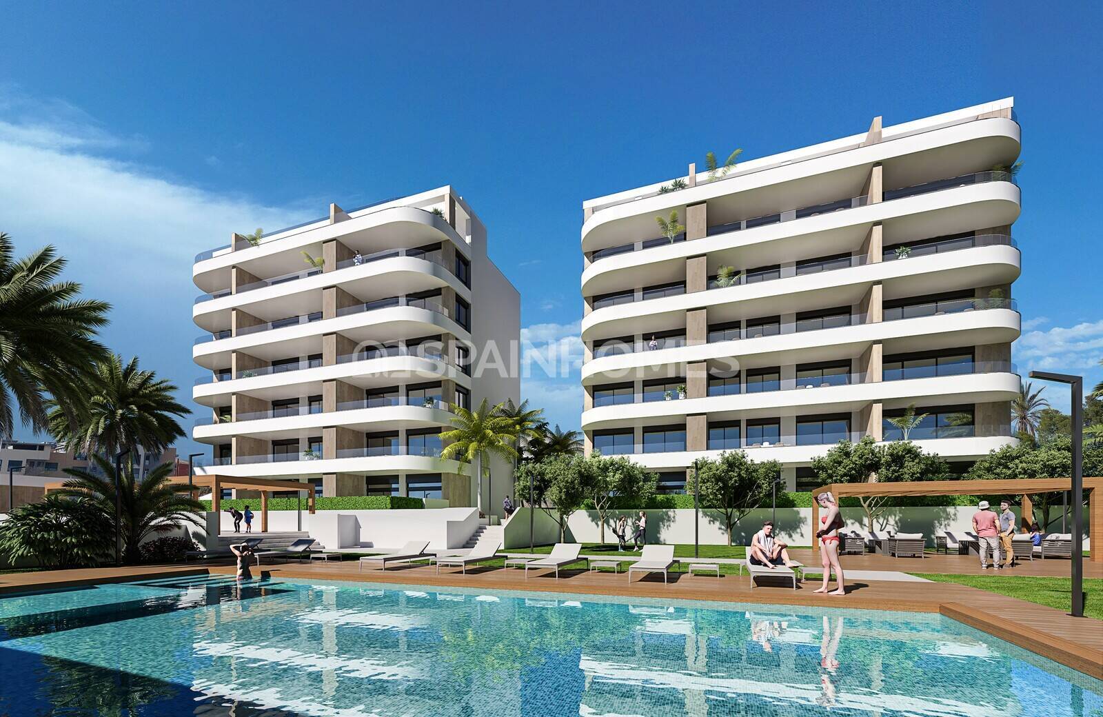 Stylish Flats in A Complex with Pool in Alicante Villajoyosa