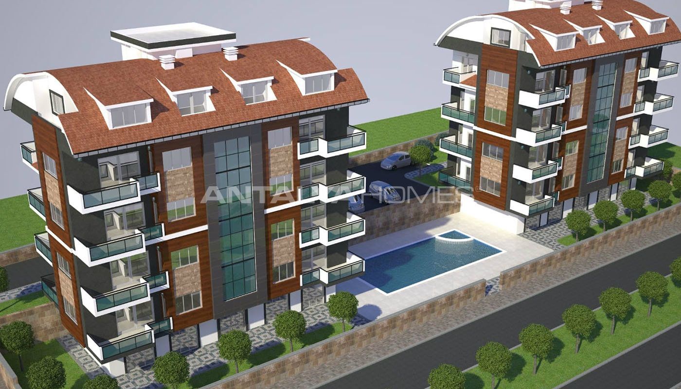 Apartments with Rich Complex Facilities in Alanya, Oba