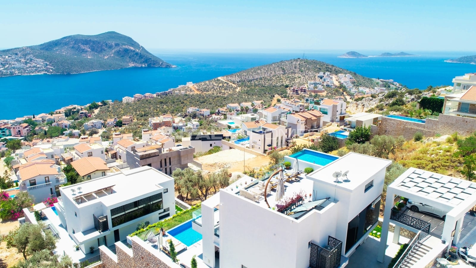 Brand New Villa with Amazing City and Sea Views in Kalkan