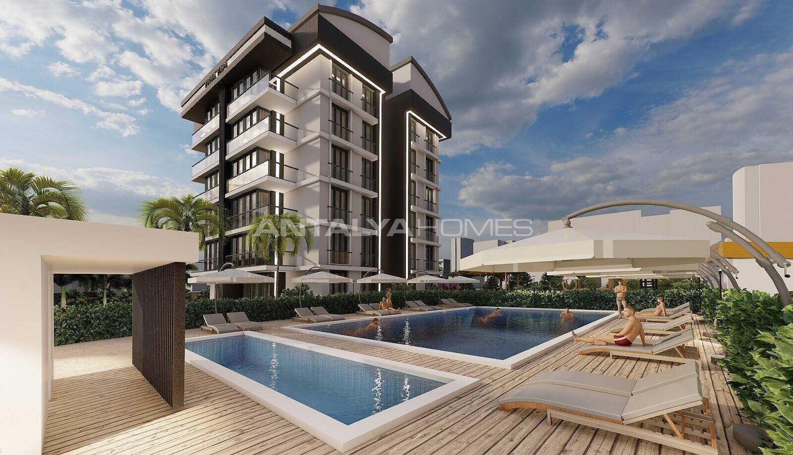 Contemporary Real Estate in a Luxurious Complex in Antalya