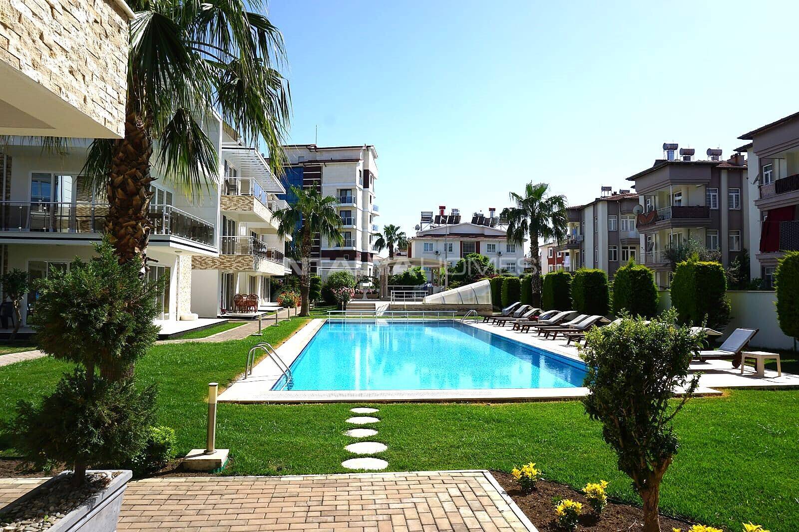 Fully Furnished Flat in an Elite Complex with Pool in Belek