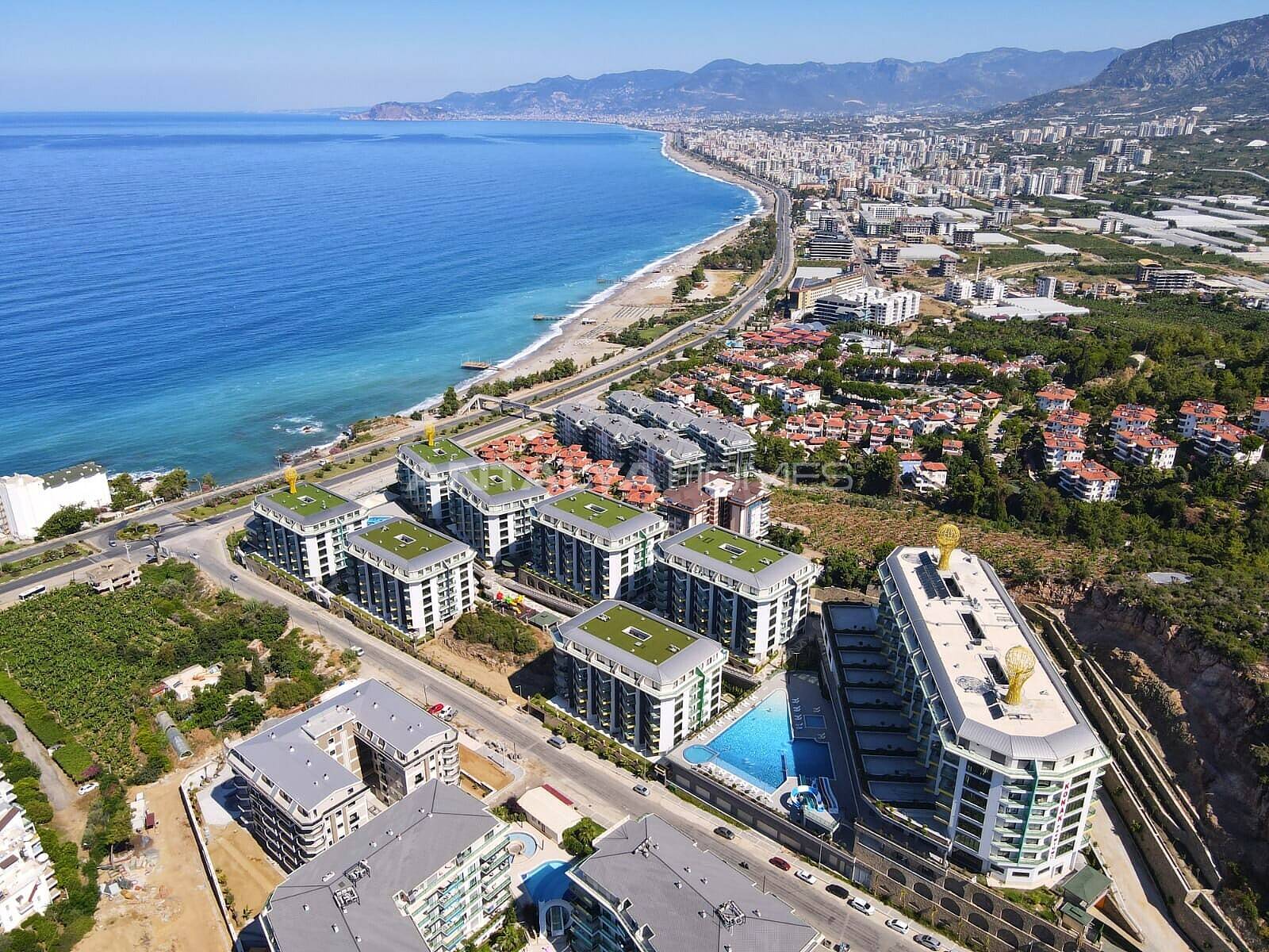 Ultra Luxury Möblierte Wohnung in Alanya, Konak Premium