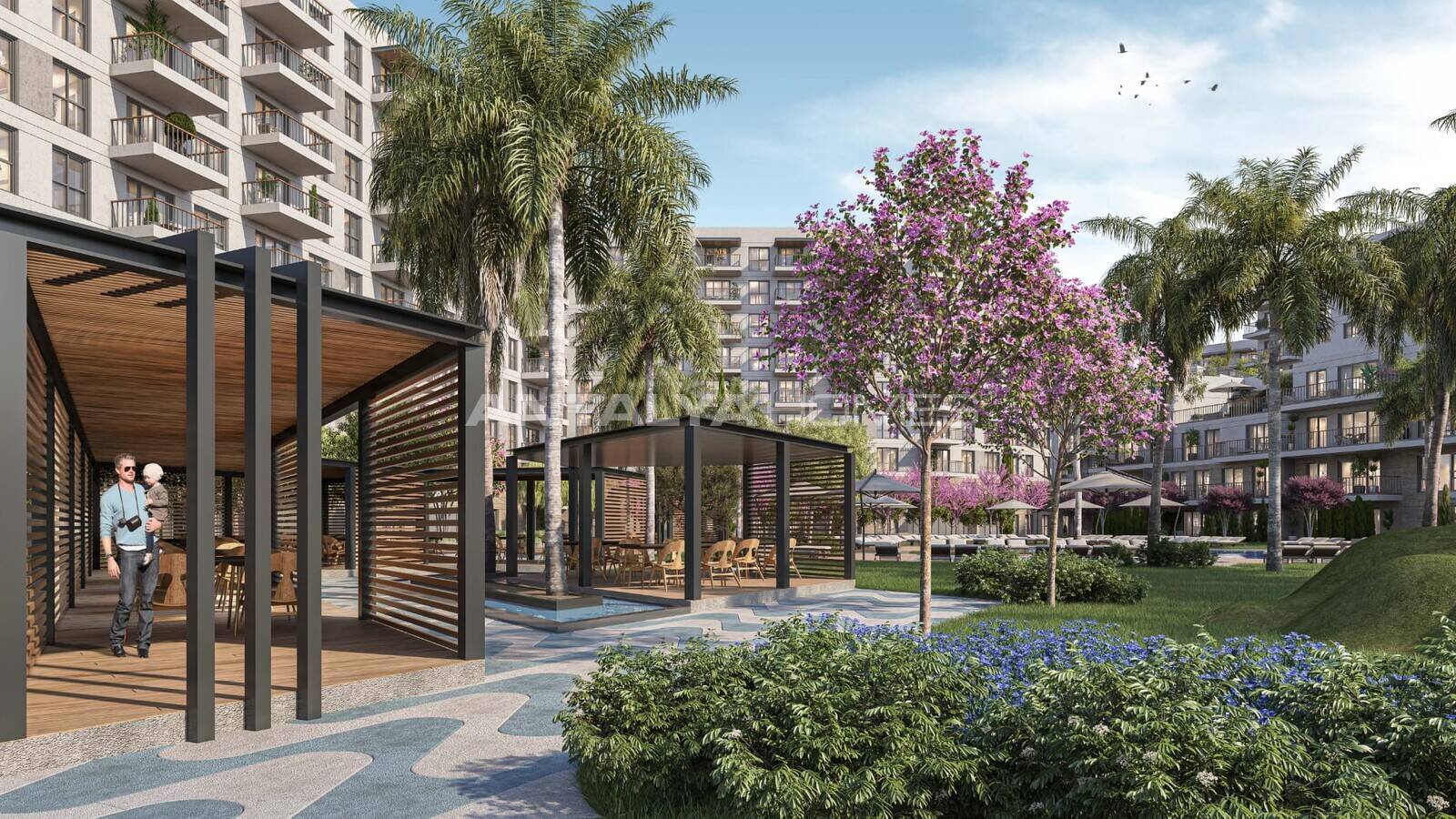 Investment Flats in a Project with Amenities in Antalya Altintas