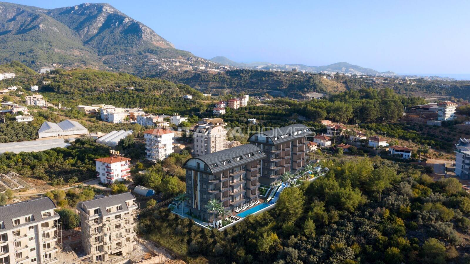 Stylish Homes in a Complex with Extensive Amenities in Alanya Turkey