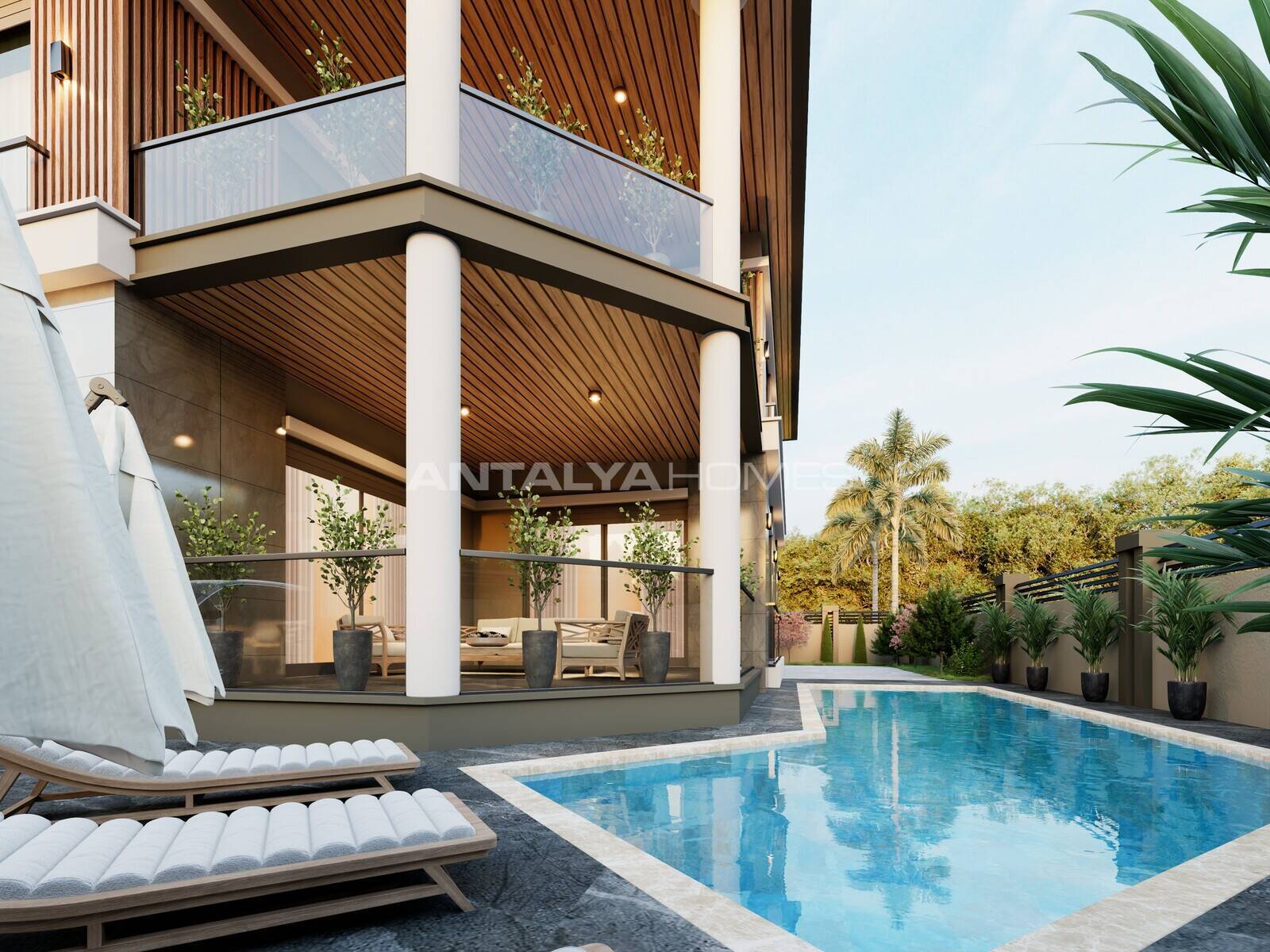 Antalya'da Eşsiz Dağ Manzaralı Özel Havuzlu Ev