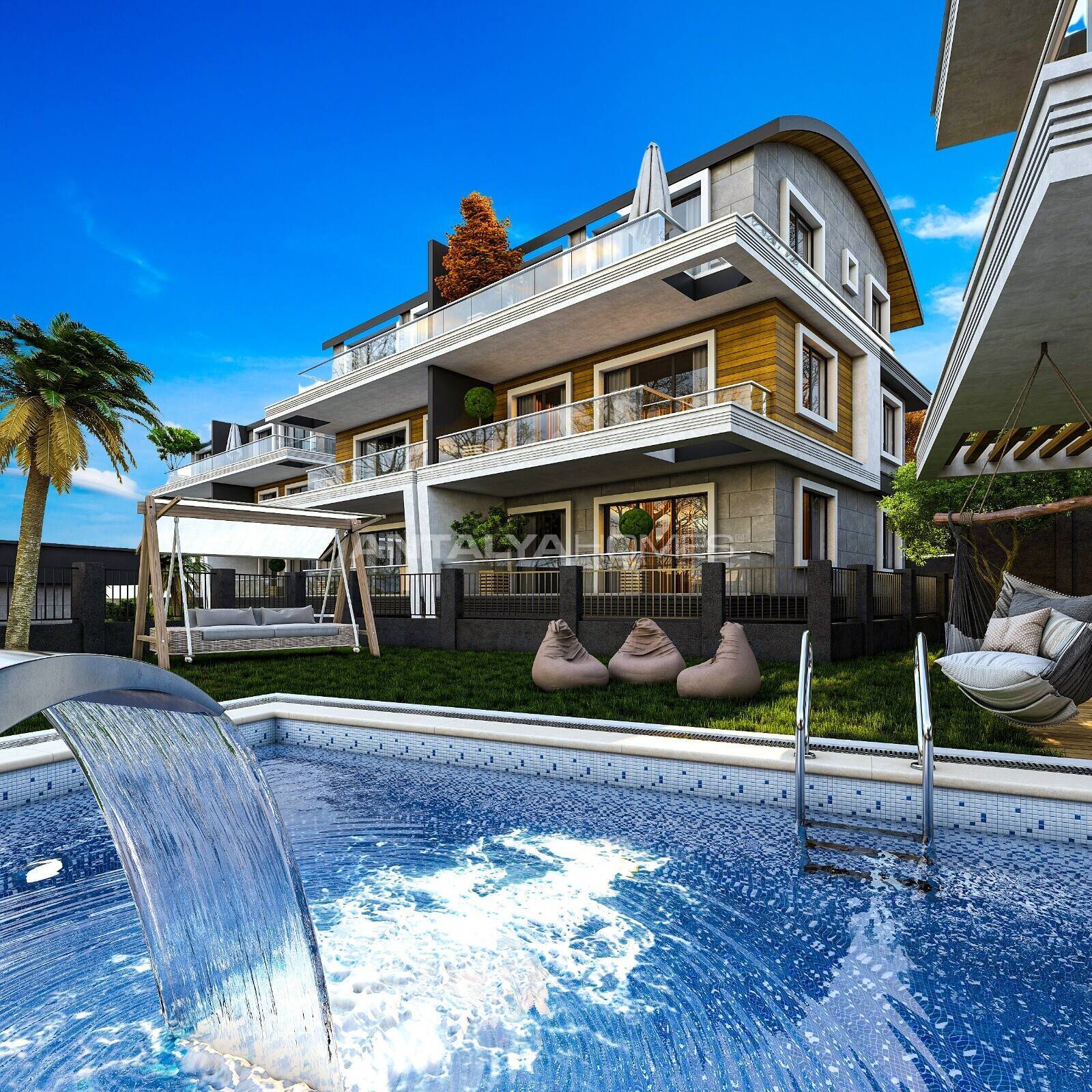 Appartements à Alanya Antalya avec vue sur la mer et la ville