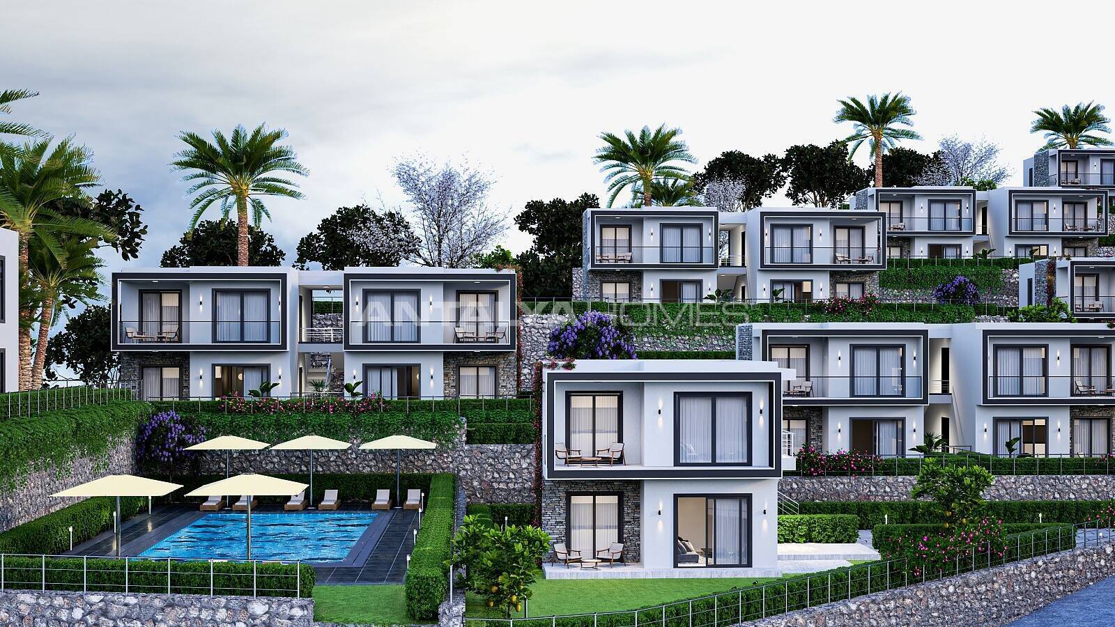 New Build Apartments with Unique Lake View in Adabuku Mugla