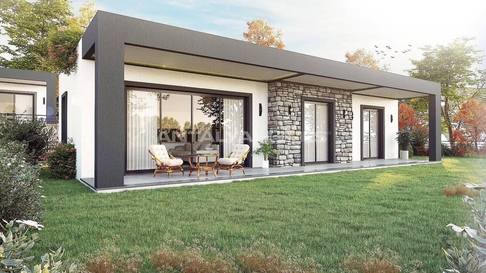 Single Floor Villas with Nature View in Center of Bodrum