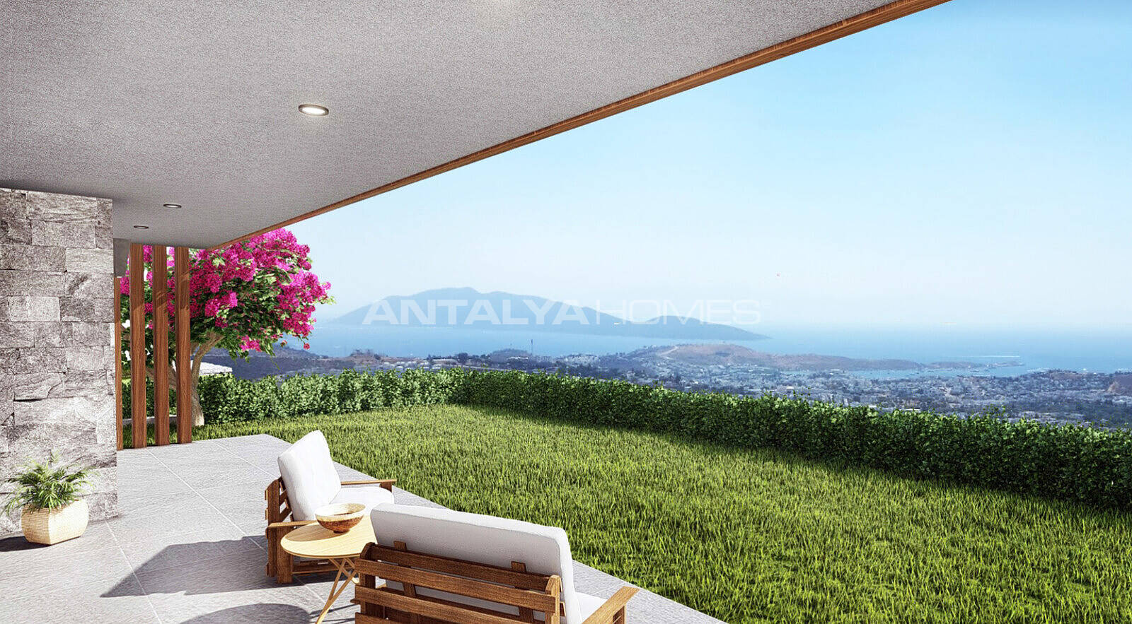 Bodrum'da Casa Citta Projesinde Deniz Manzaralı Villalar