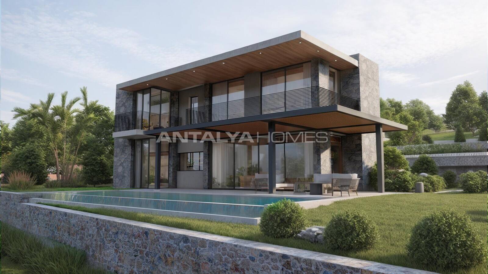 Bodrum'da Deniz Manzaralı 5 Yatak Odalı Villalar