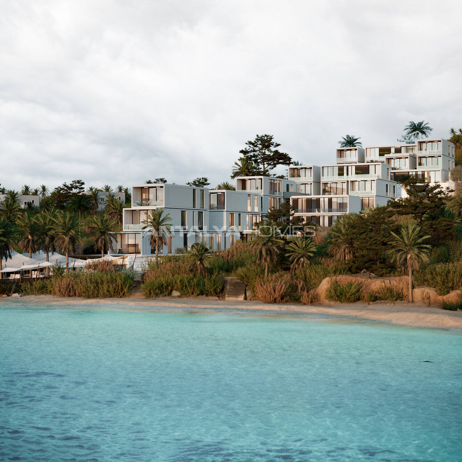 Appartementen te koop in een project aan zee in Bodrum, Turkije