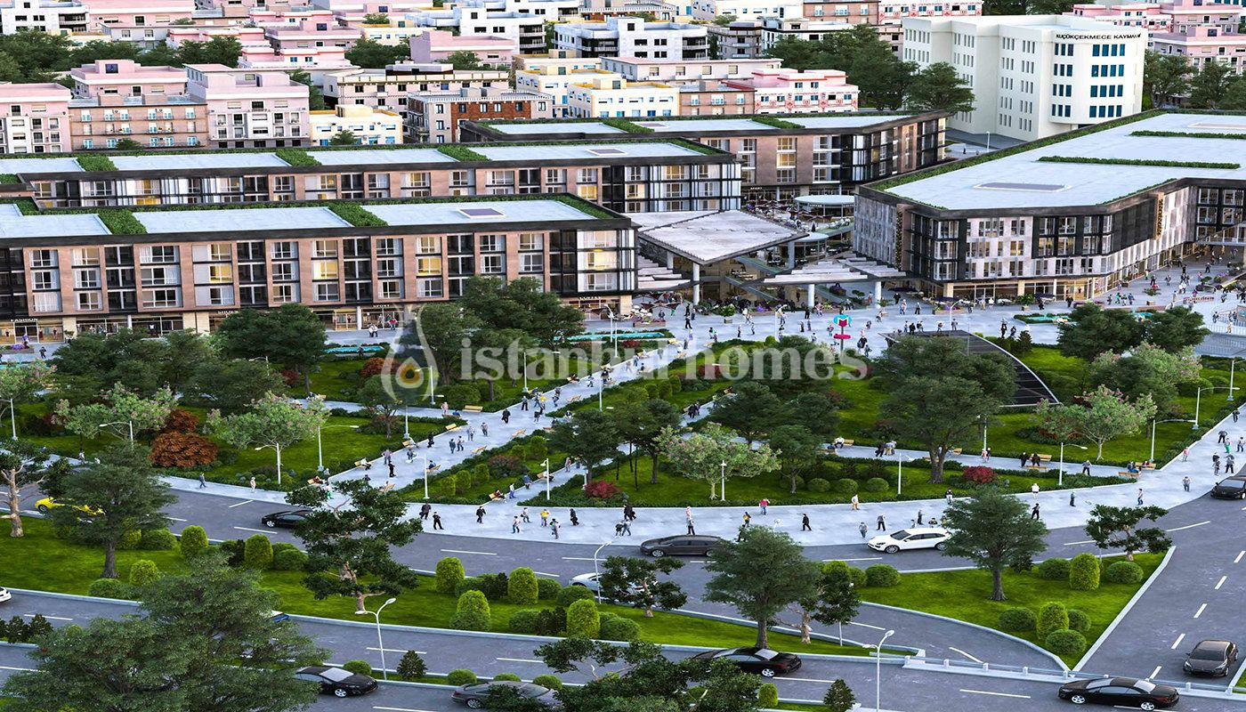 Horizontal Design Apartments Facing the E-5 in Kucukcekmece