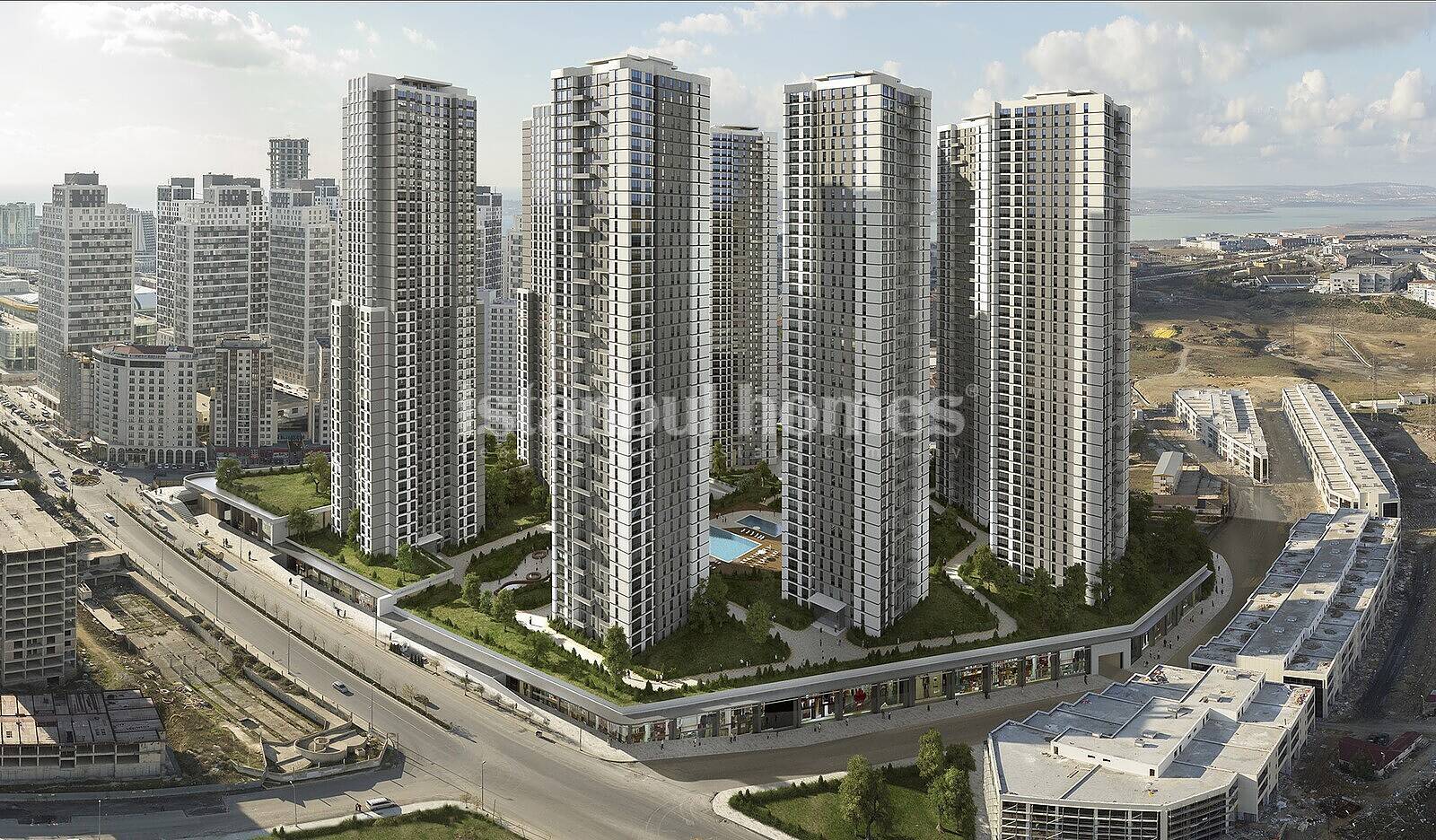 Apartments in a Complex Close to Metrobus in Esenyurt