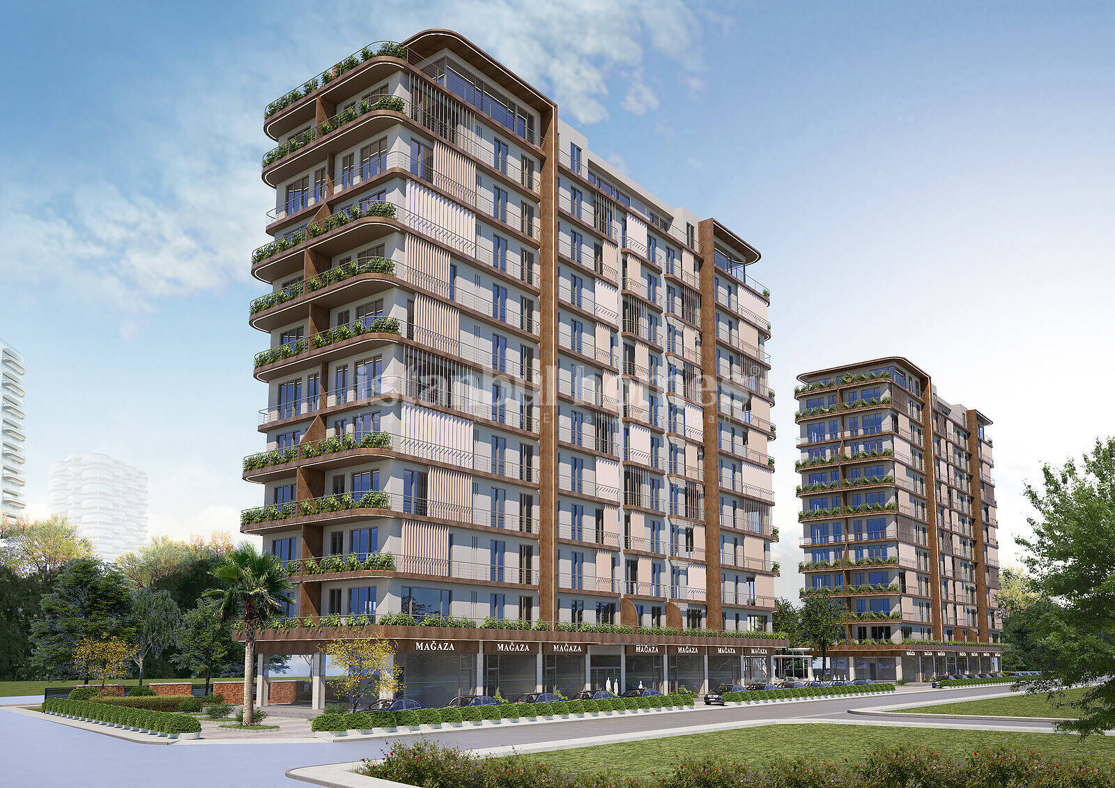 Commercial Property on the Main Street in Istanbul Kagithane