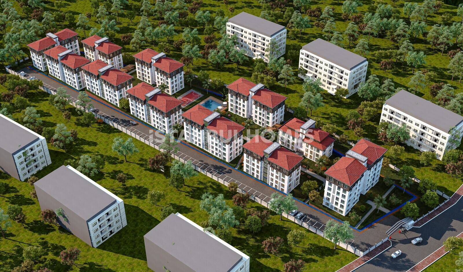 Apartments in a Peaceful and Serene Location in Basaksehir