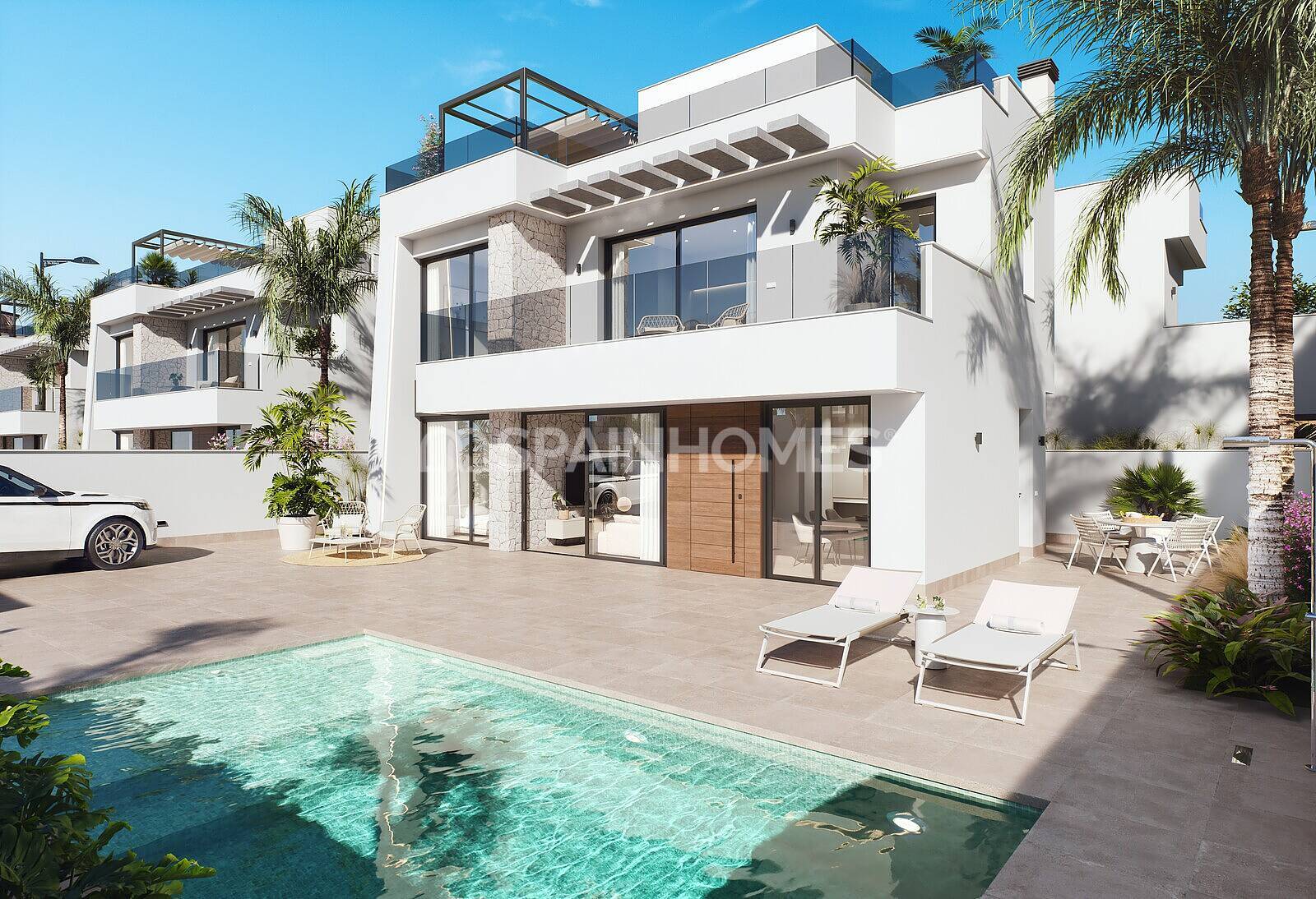 Modern Villas with Pools and Parking in Torre Pacheco