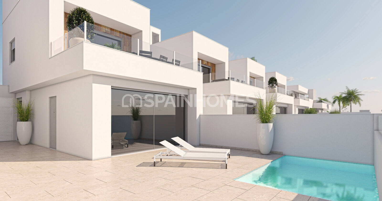 Modern 3-Bedroom Houses with Private Pools in San Pedro del Pinatar