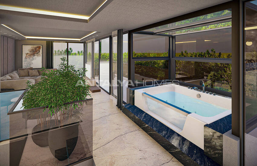 High Privacy House with Pool and Rich Amenities in Antalya Kalkan